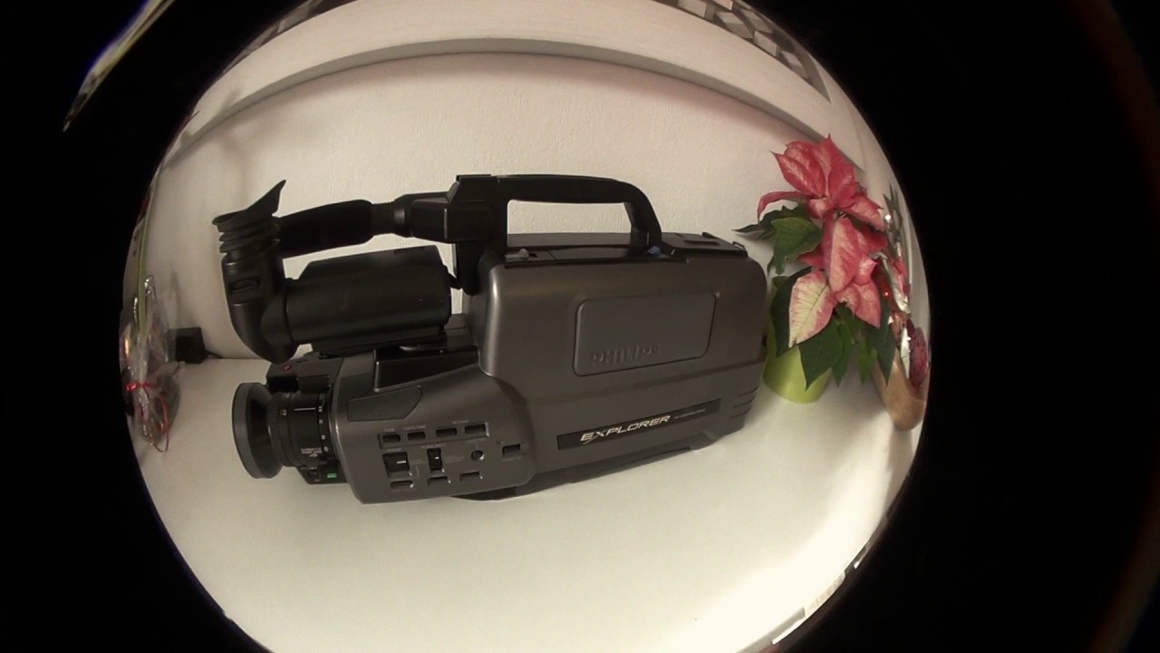 Philips VKR 6855 Explorer Camcorder vhs format simple test - YouTube