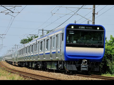 【4K】E235系1000番台 F01編成 公式試運転 - YouTube