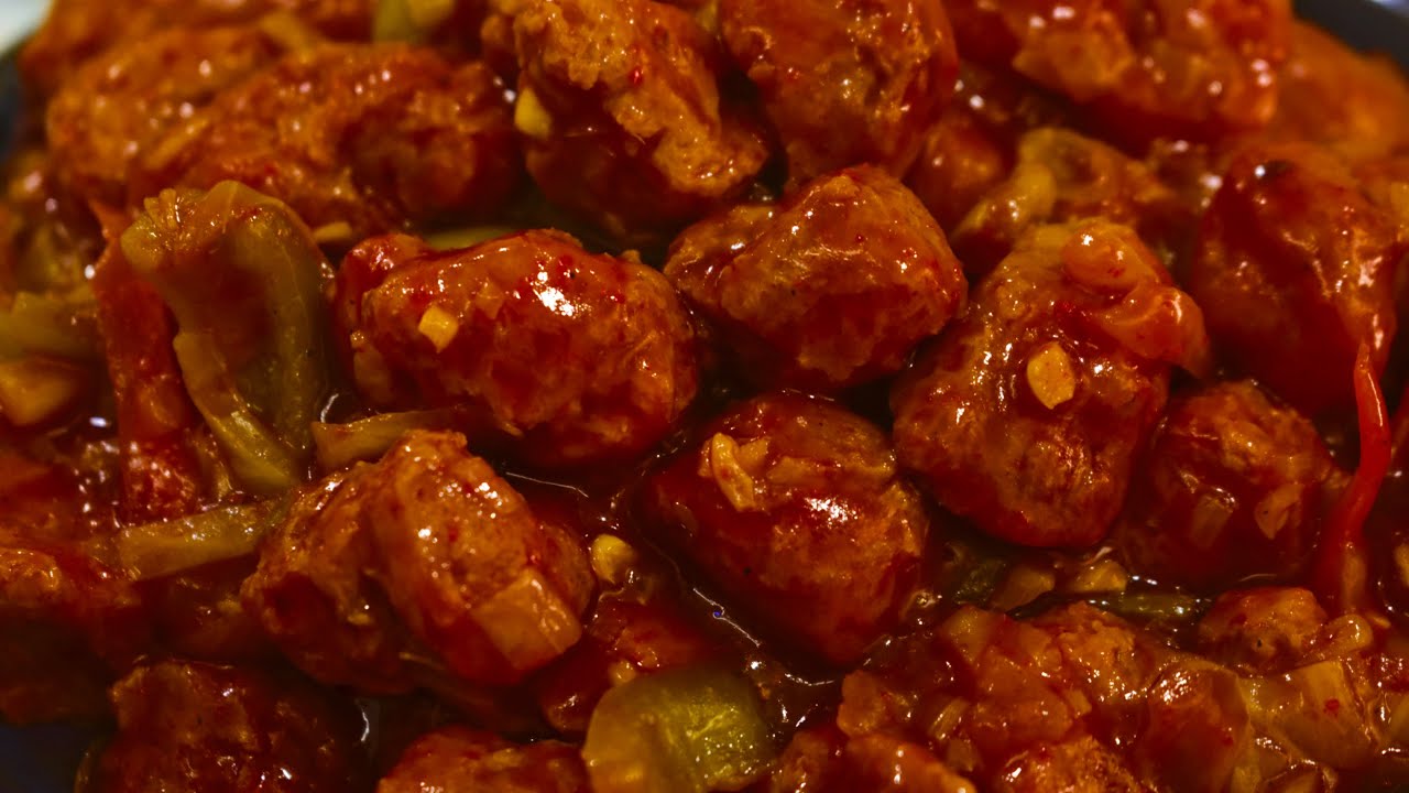 CHILLI SOYA BEAN RECIPE WITHOUT ONION GARLIC|CHILLI SOYA CHUNKS|NO ONION GARLIC CHINESE RECIPE ...