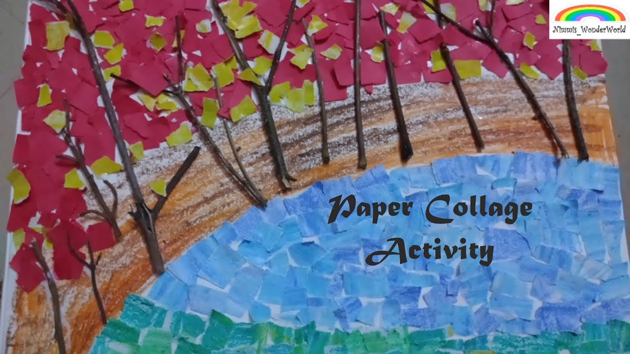 Paper Collage Activity | Paper Craft to make Forest - YouTube