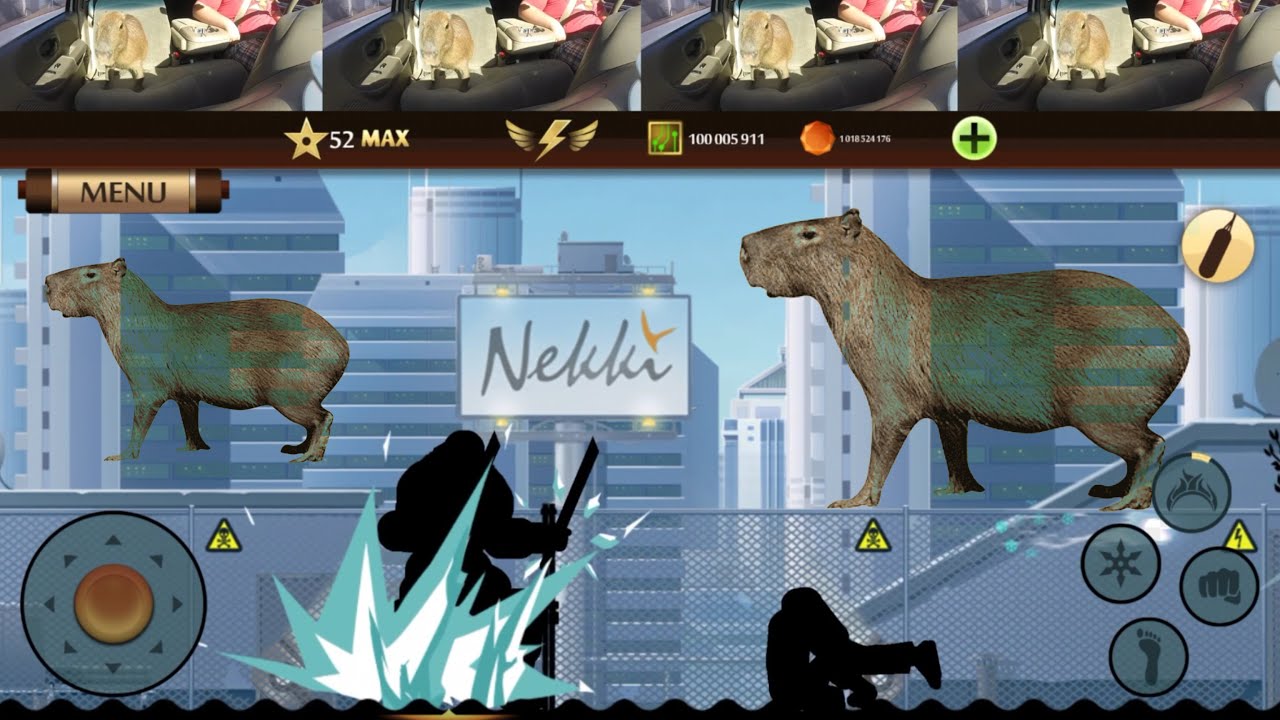 Shadow Fight 2┃Ultra Super Ice Double Sword vs Bosses (With Capybaras ...