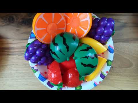 Meyve tabağı hazırlıyoruz🍉🍇🍎🍌🍓 Meyveleri öğreniyoruz / Evcilik oyunları :)