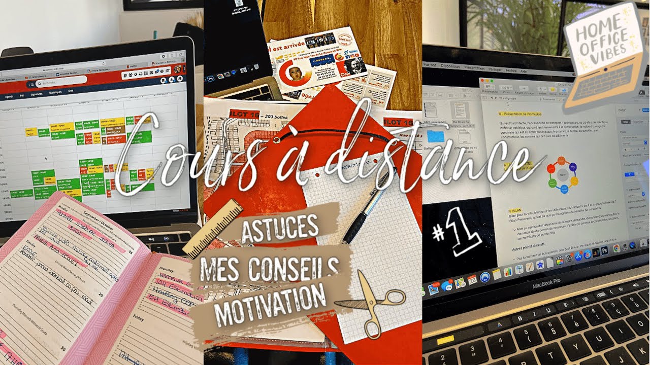 COURS À DISTANCE - COMMENT RÉUSSIR ? MES CONSEILS ET ASTUCES - YouTube