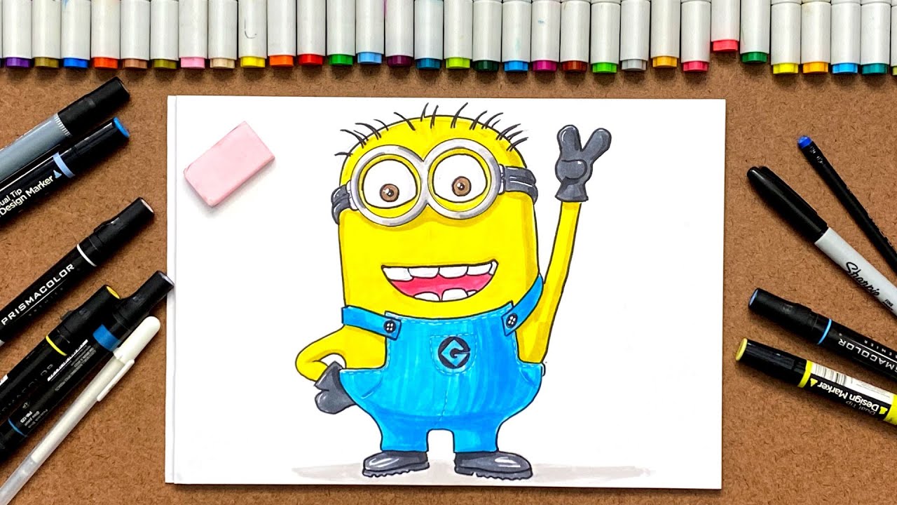 How To Draw A Minion From Despicable Me 2 Step By Step