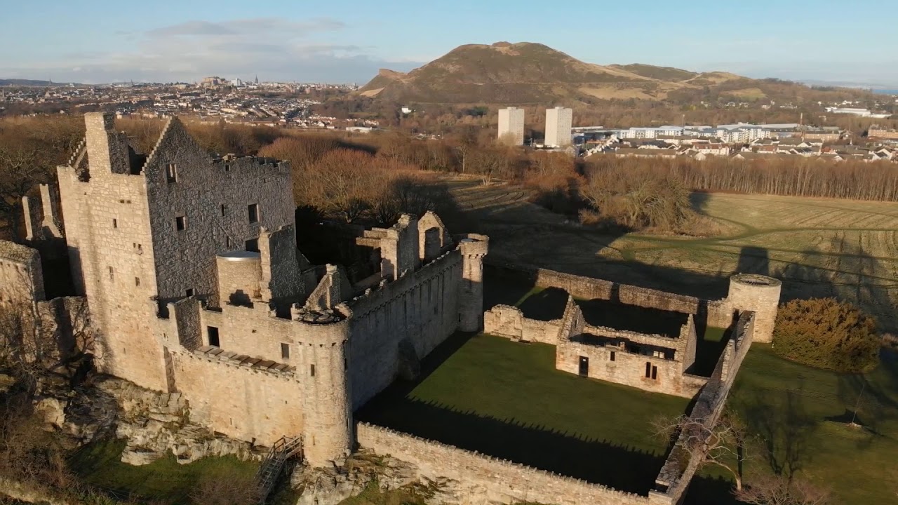 Craigmillar Castle Litchi Waypoint Flyby Large 1 - YouTube