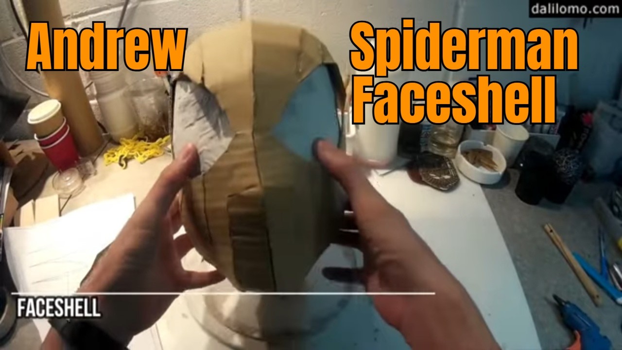 Remake my Cardboard Spider-Man Face Shell - YouTube