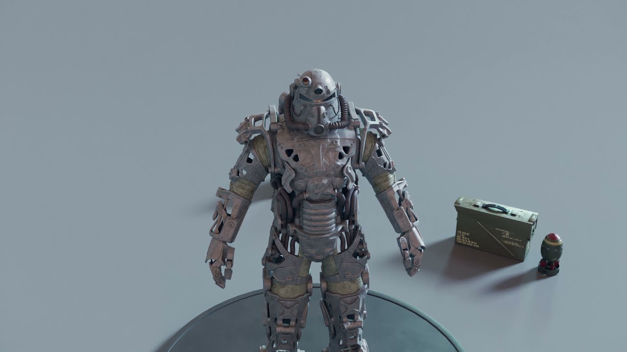 Power Armor, Frame - Fallout 4. Animation 2. - YouTube