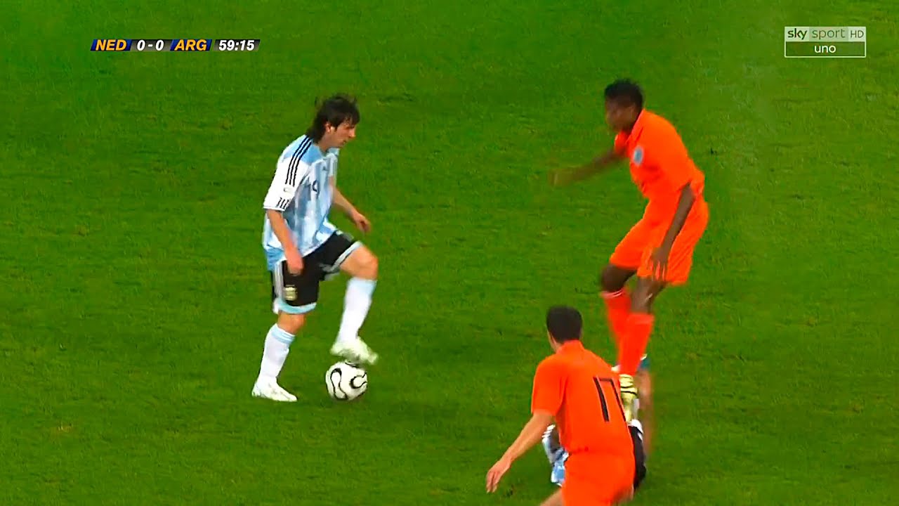 Lionel Messi vs Netherlands (World Cup) 2006 English Commentary HD ...