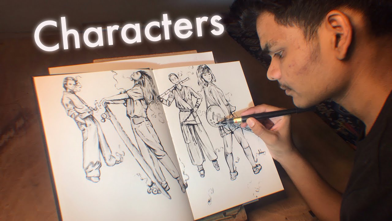 I Don’t Know How To Draw Characters | But I started Character Drawing ...
