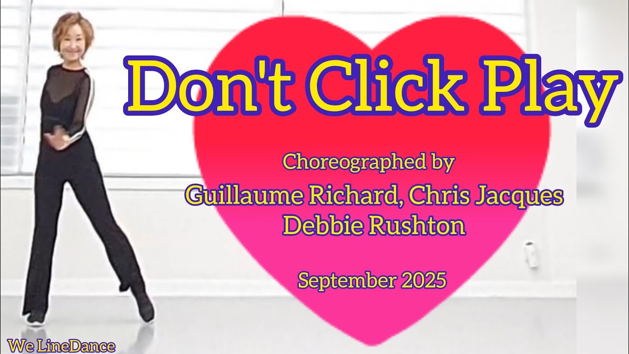 Don't Click Play linedance - intermediate - Guillaume R., Chris J ...