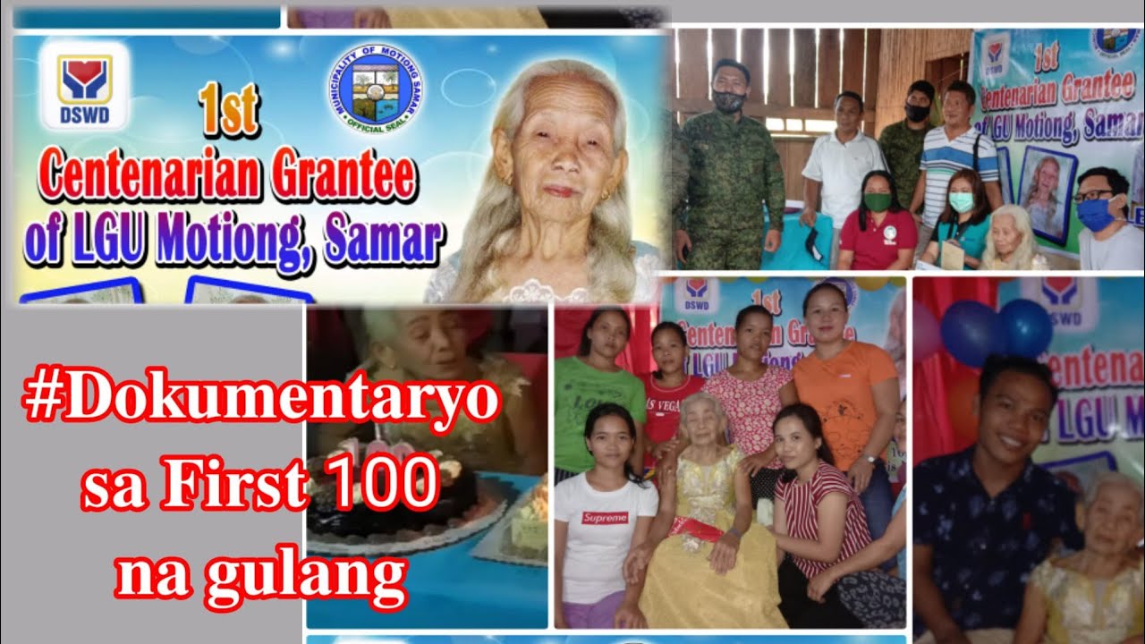 Miss Bolbolin Vlogs:Dokumentaryo sa First Centenarian Grantee LGU Motiong, Samar - YouTube