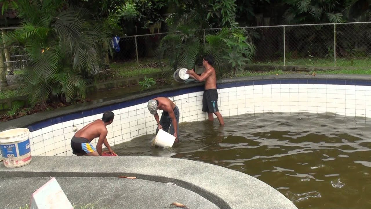 Swimming Pool Dewatering - Pinoy Power - YouTube