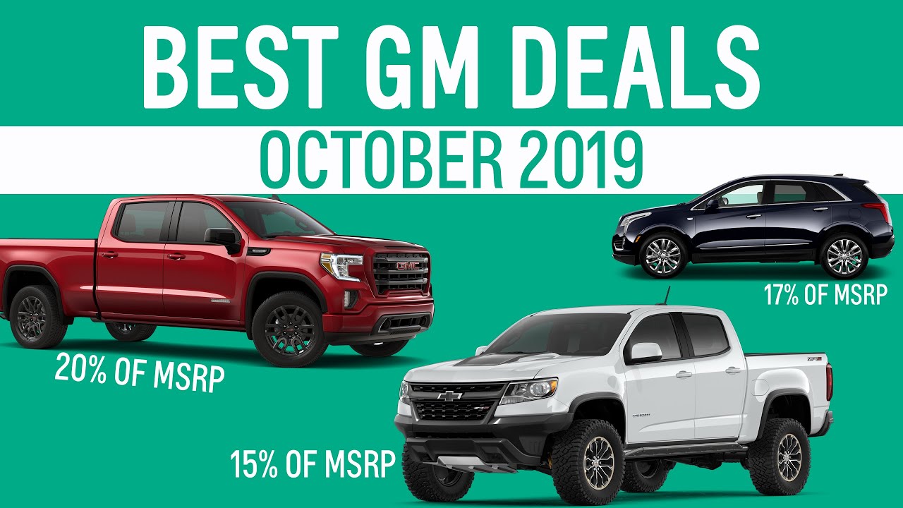 BEST MONTHLY GM DEALS - OCTOBER 2019 - YouTube