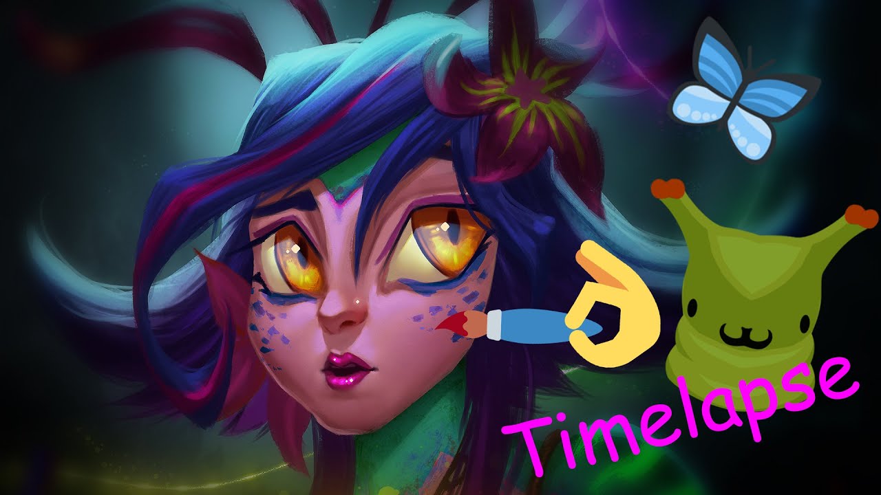 Neeko - Curious Chameleon. League of Legends Fanart [Timelapse] - YouTube