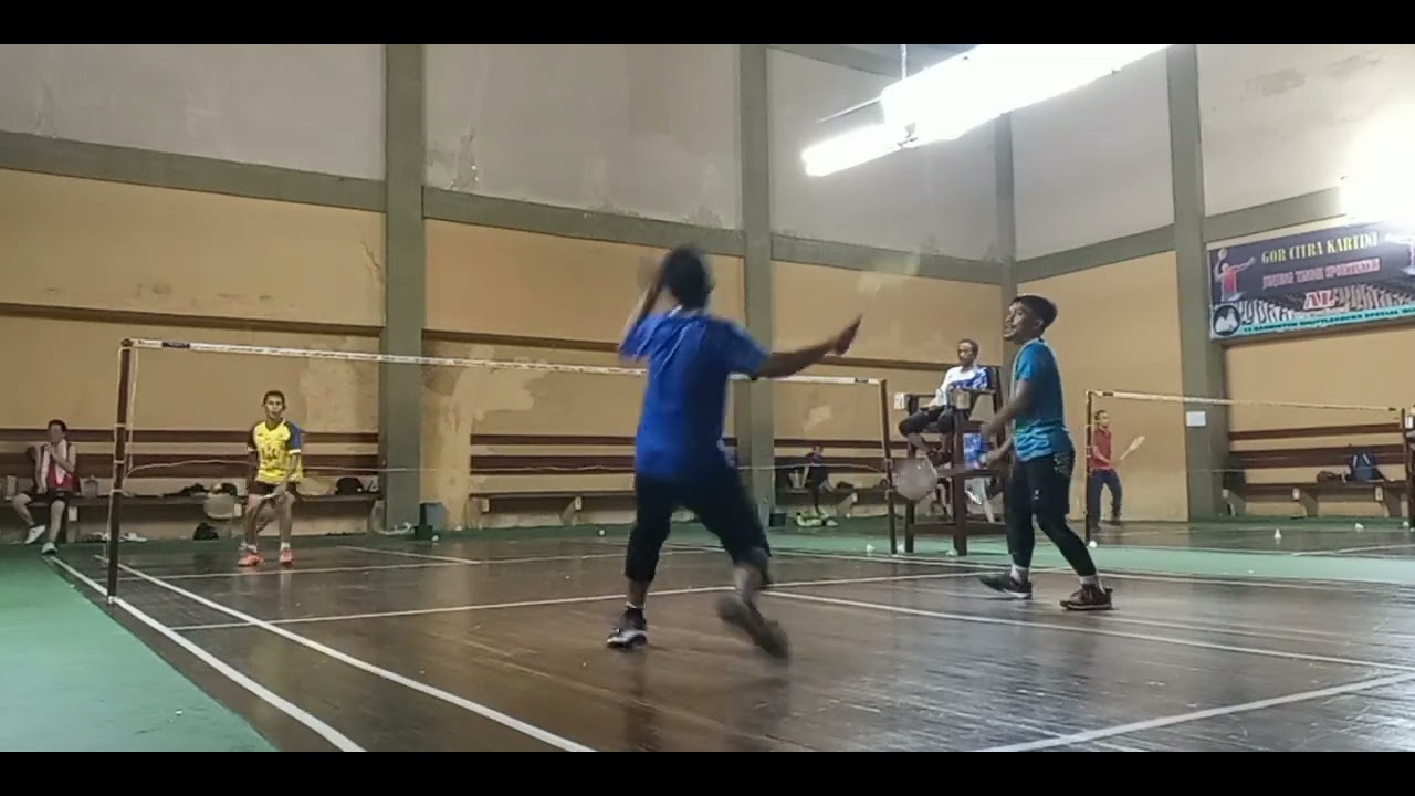 GOR CITRA KARTINI 🏸 SPARING 🏸 PB. ANGIN RIBUT & PB. CITRA KARTINI - YouTube