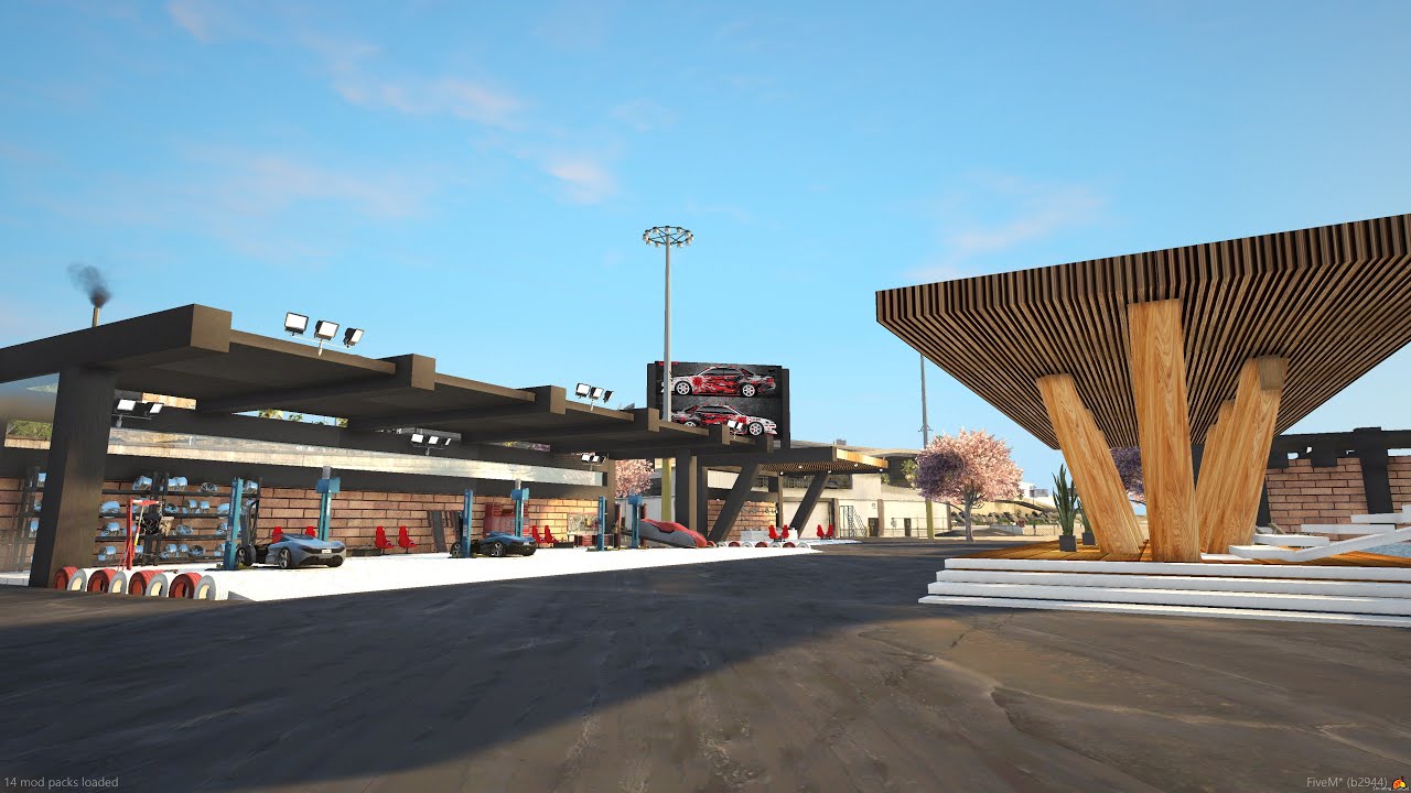 Mechanic Garage Mlo Fivem Interior & map for fivem mlo | gta 5 - YouTube