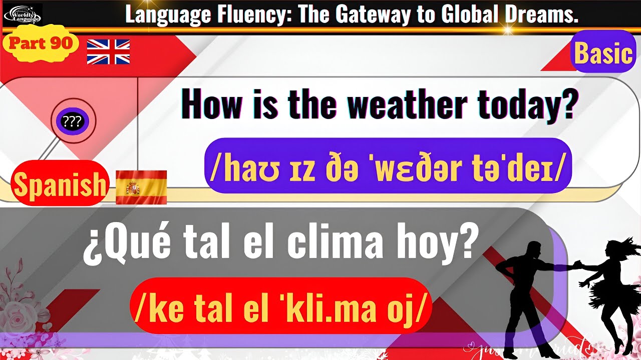 Essential Basic English & Spanish Language Phrases Part 90 - YouTube