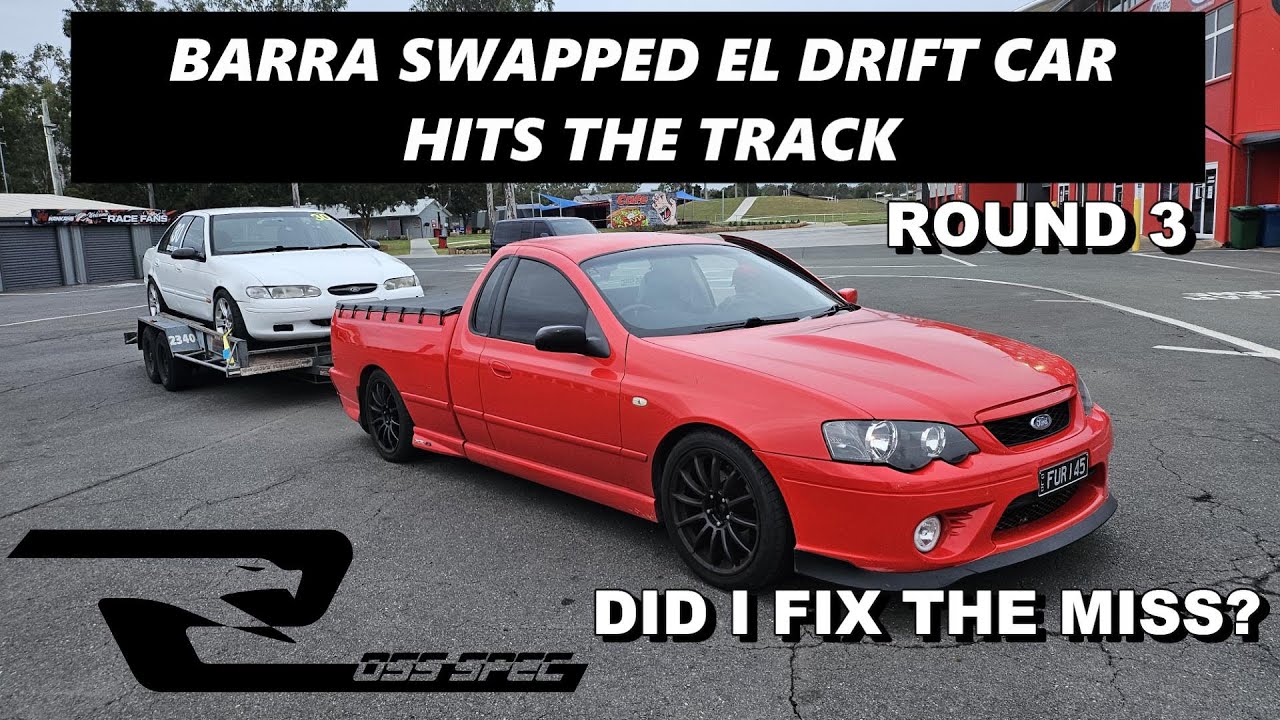 Barra Swapped EL Falcon Drift Car - Hits the Track for Round 3 ...