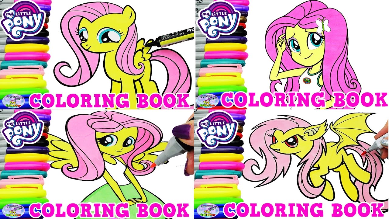 My Little Pony Coloring Book Fluttershy Compilation Episode Surprise ...