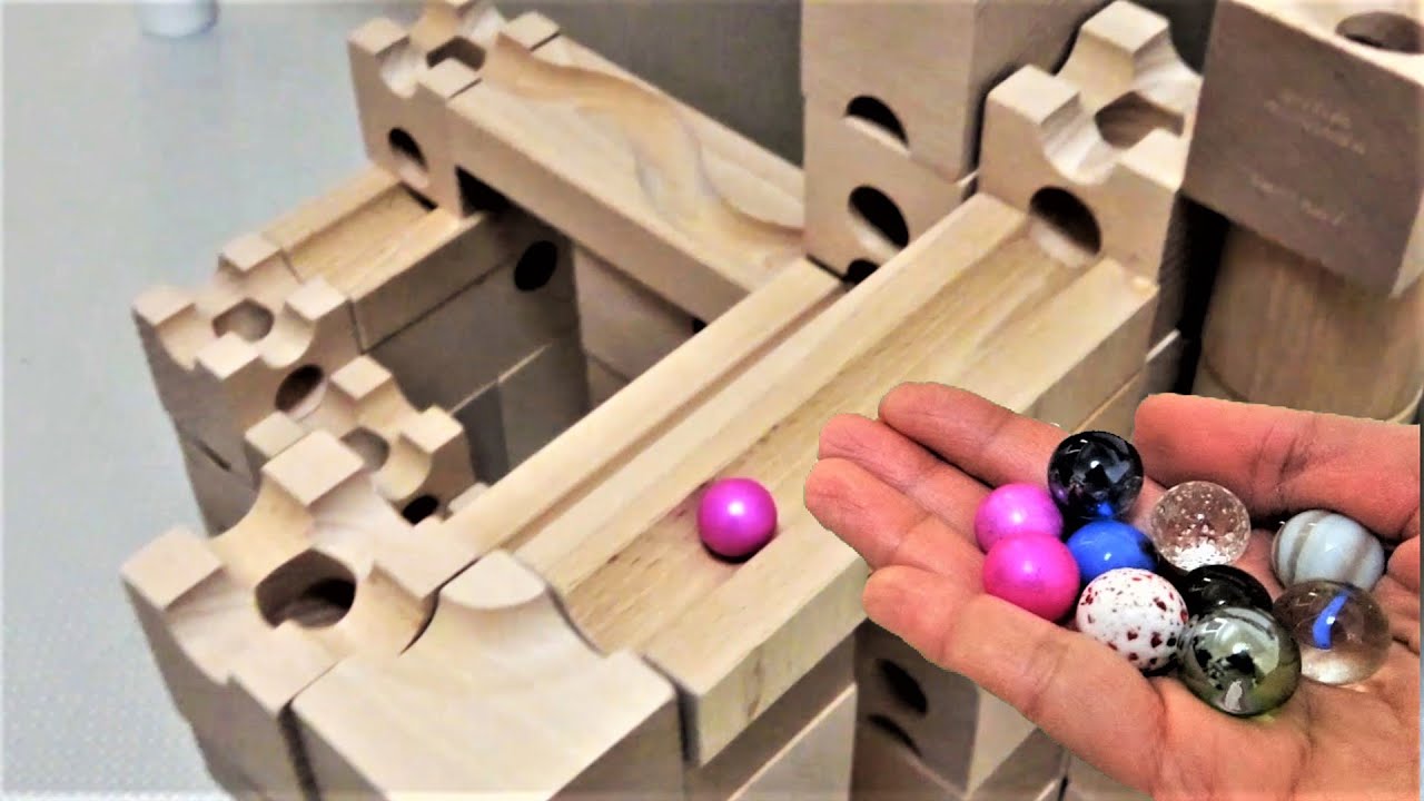 Marble Run Race ASMR ☆Cuboro & HABA ,Carpenter's Wave Slope Original ...