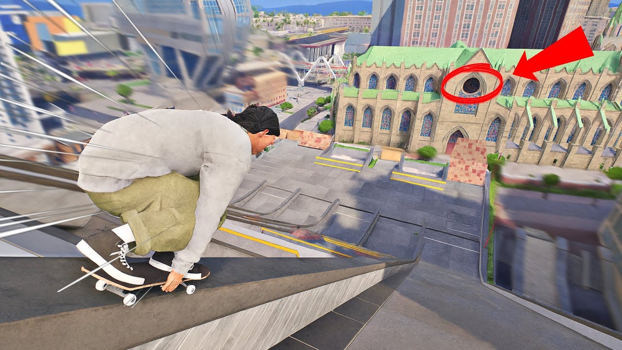 OMG !! Je Descends la MEGA RAMPE pour Plonger dans le TROU de l’Église ...
