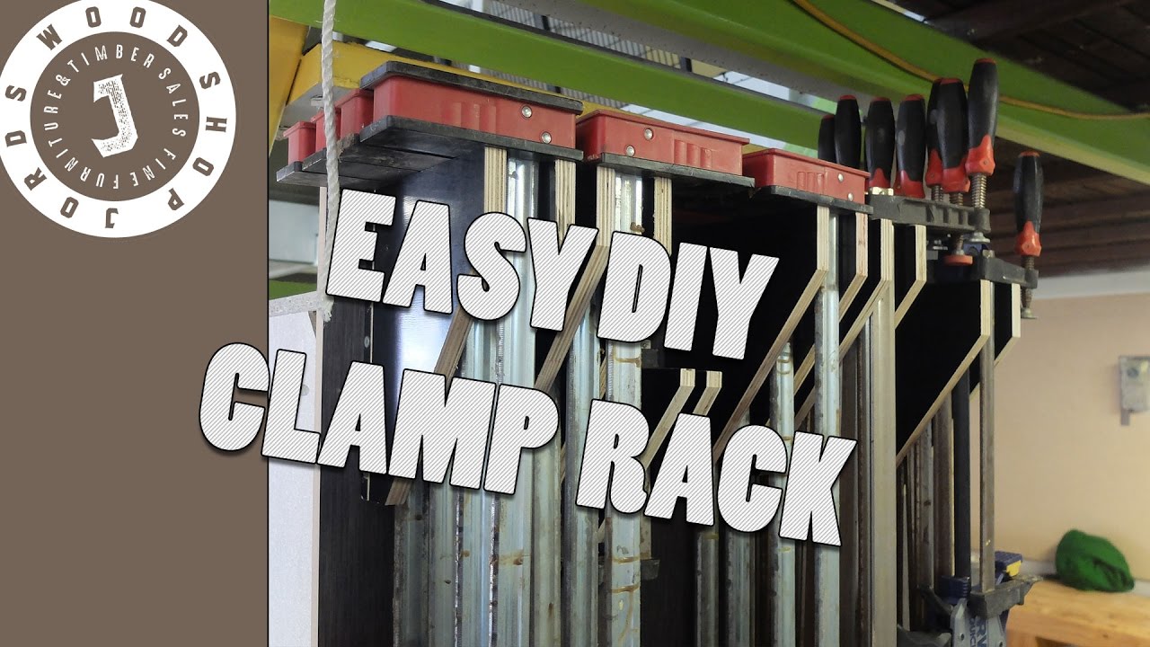 Easy DIY Clamp Rack - Easy Wood Working Project - YouTube