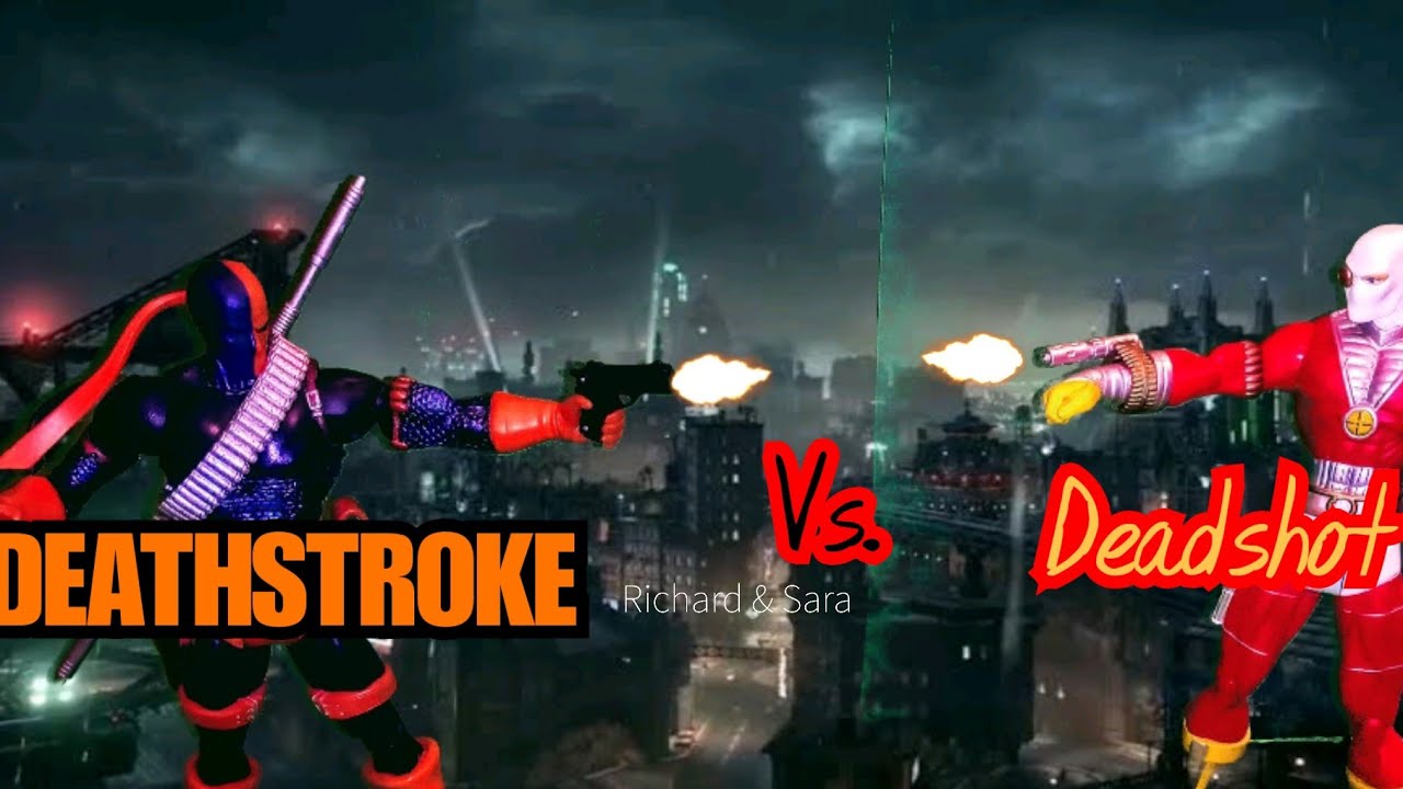 Deadshot Vs. Deathstroke (STOP MOTION) - YouTube