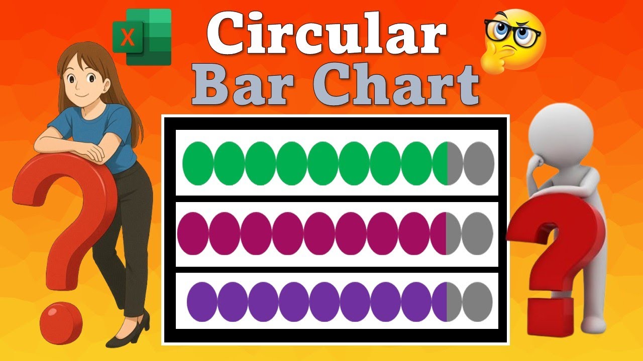 Circular Bar Chart in Excel | | Excel Dashboards | Excel Charts | Excel ...