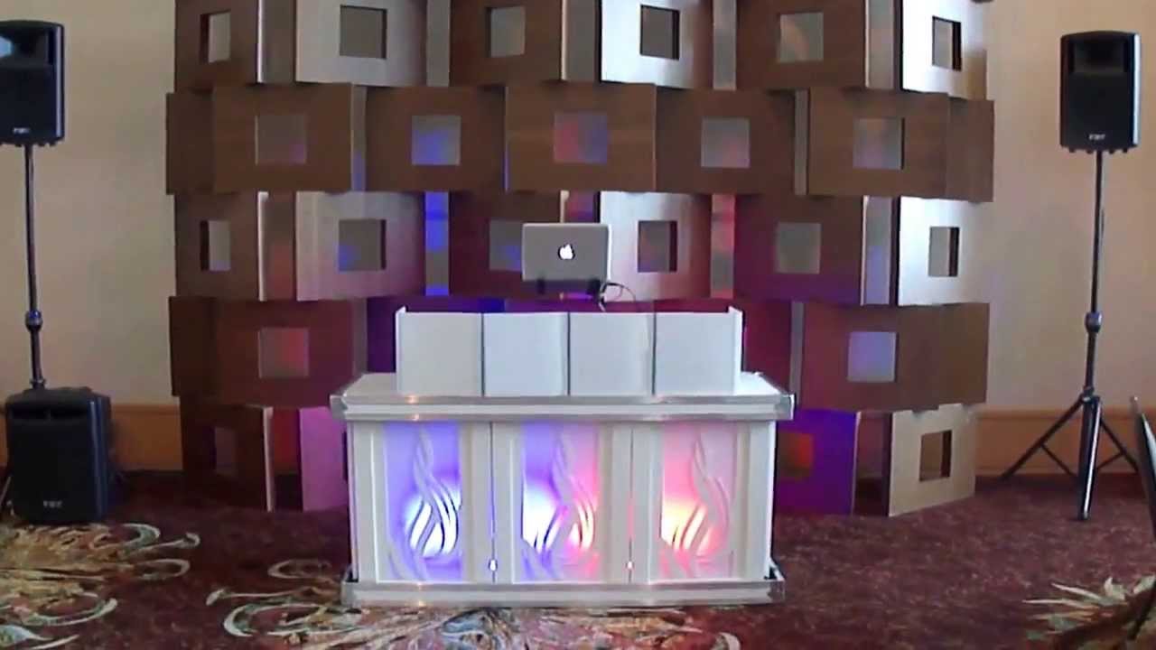 White acrylic DJ booth - YouTube