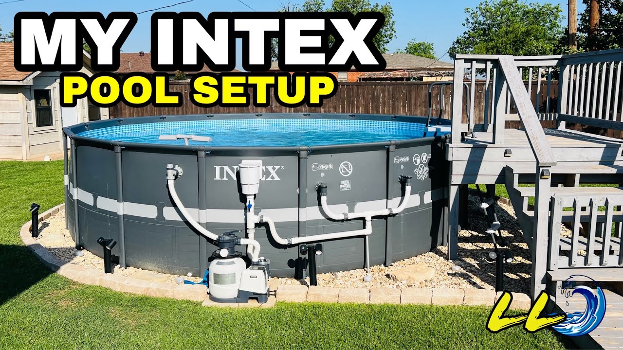 Intex Pool Setup - YouTube