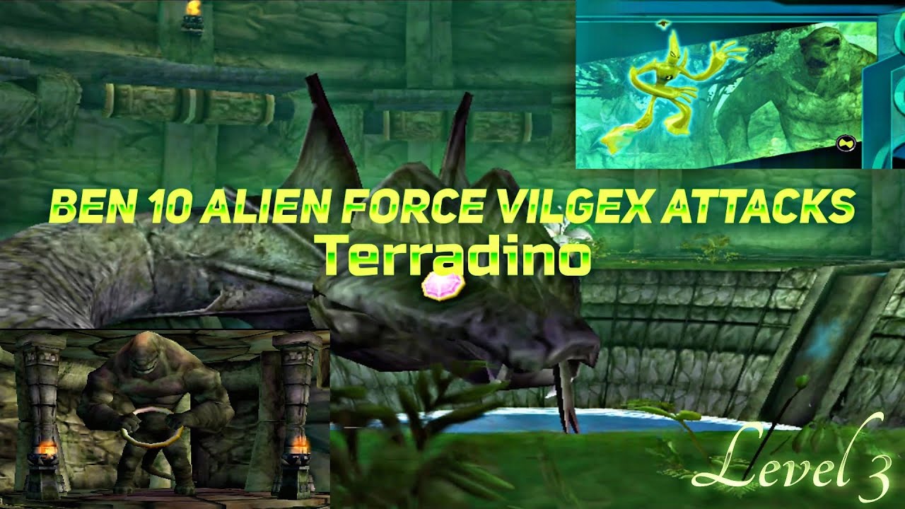 Ben 10 Alien Force Vilgex Attacks || Level 3 Terradino - Walkthrough ...