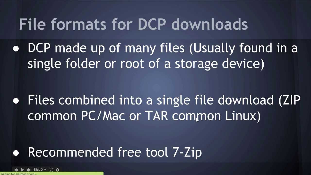 CTG-Training - Best practices for downloading DCPs - YouTube