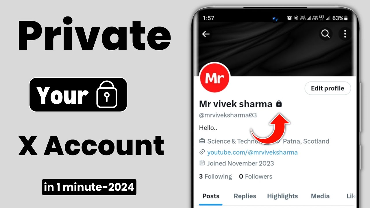 X account private kaise kare | how to make x account private | how to ...