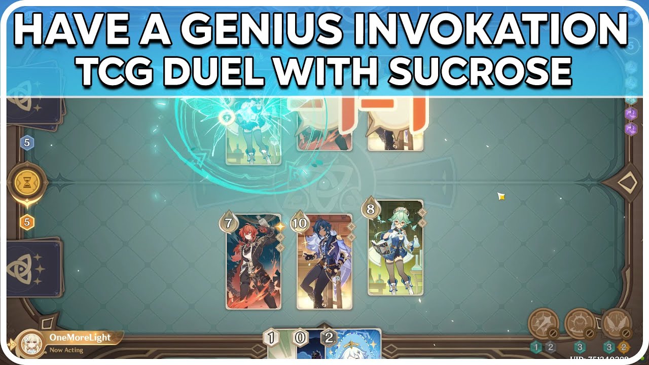 Win Sucrose Genius Invokation TCG Card Game Duel Genshin Impact - YouTube