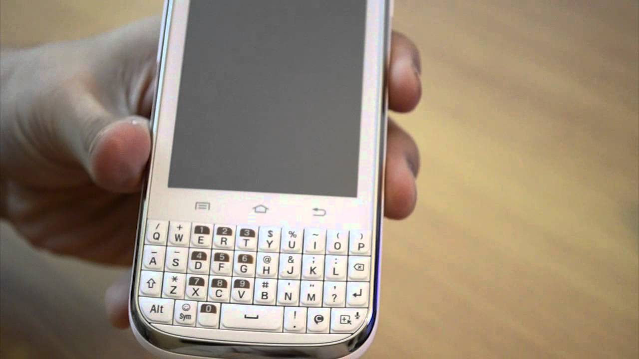 Samsung Galaxy Chat - quick review - hardware, body and design - YouTube