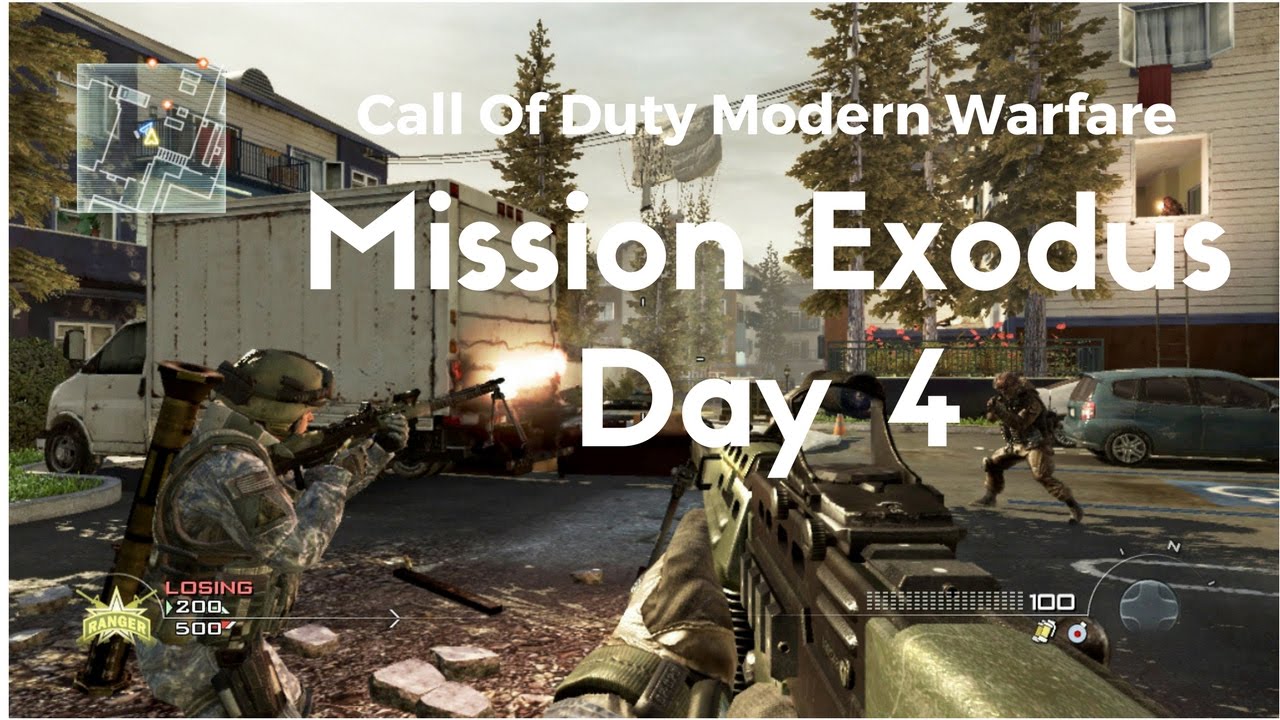 Call Of Duty Modern Warfare 2 Mission Exodus Day 4 - YouTube
