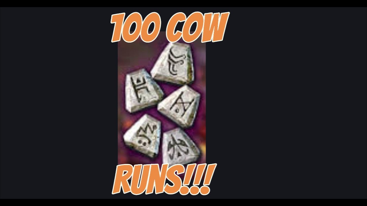 First 100 Cow runs of 10,000 - Diablo 2 Resurrected - D2R - YouTube