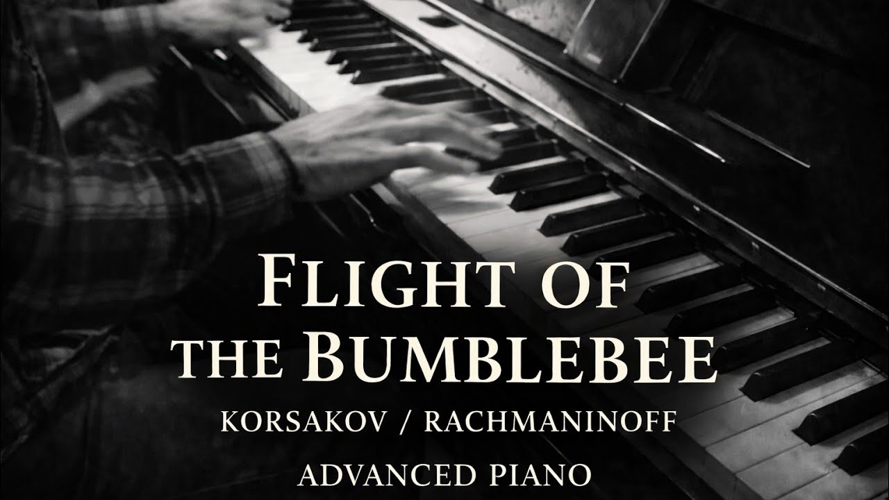 Flight of the bumblebee, vuelo del moscardon piano solo (Sergei ...
