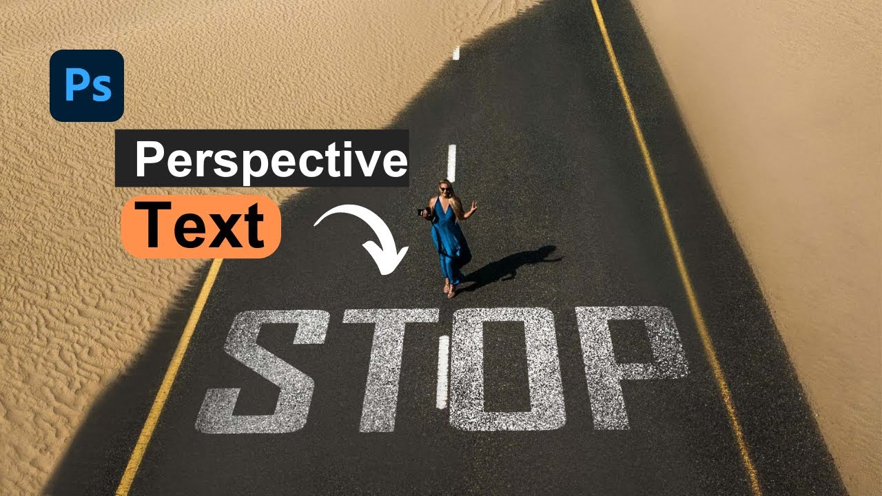 Perspective Text | Vanishing Point | Very Simple and Easy Photoshop ...