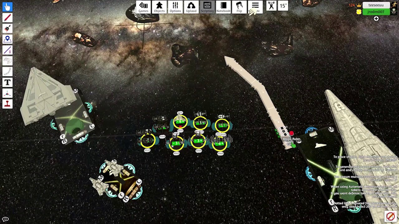 Star Wars Armada: Tabletop Simulator - SgtDurandal vs Teeseeuu - YouTube