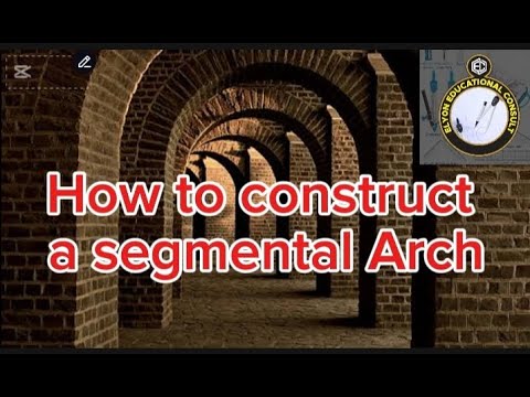 How to draw a segmental arch - YouTube