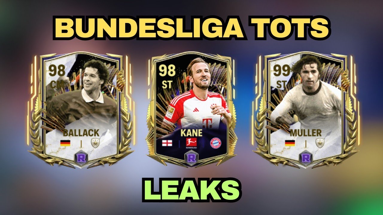 BUNDESLIGA TOTS LEAKS | 99 Muller, Kane, Ballack | Fc Mobile - YouTube
