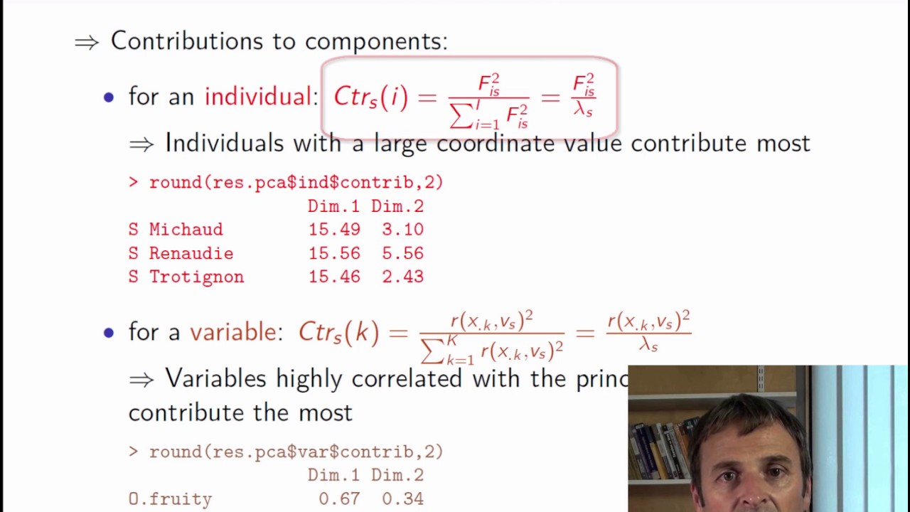 PCA (course 3/3): interpretation aids, use of categorical variables to ...