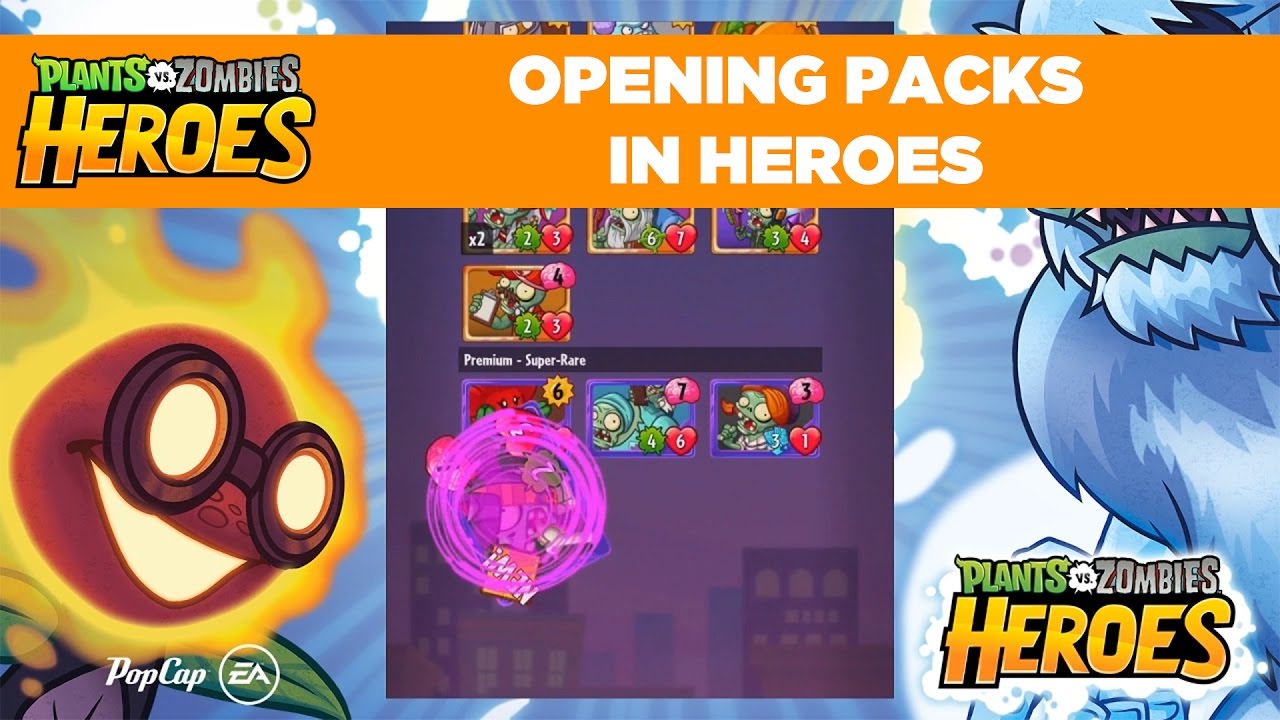 Opening Packs | Plants vs. Zombies Heroes - YouTube
