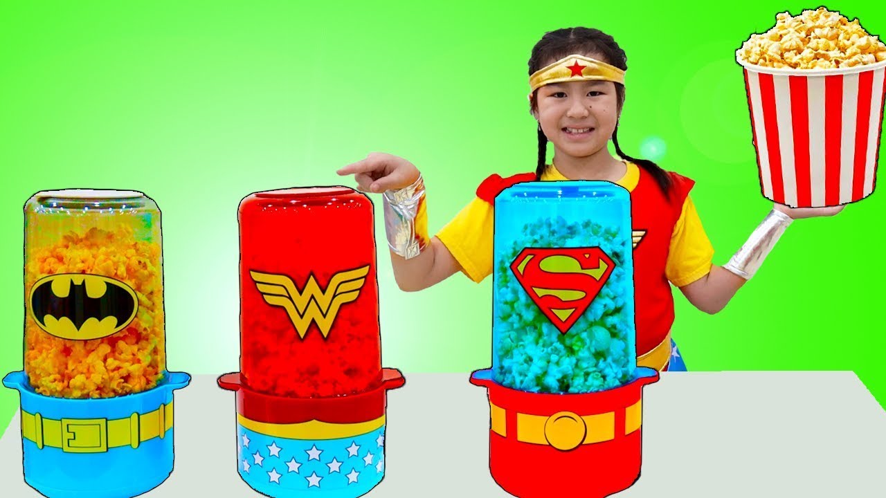 Jannie & Andrew's Superpower Popcorn School Adventure - YouTube
