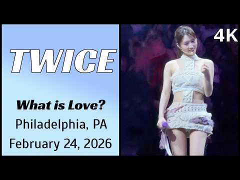 260224 트와이스 TWICE 나연 Momo Fancam - What is Love? live @ Xfinity Arena, Philadelphia, PA 4K