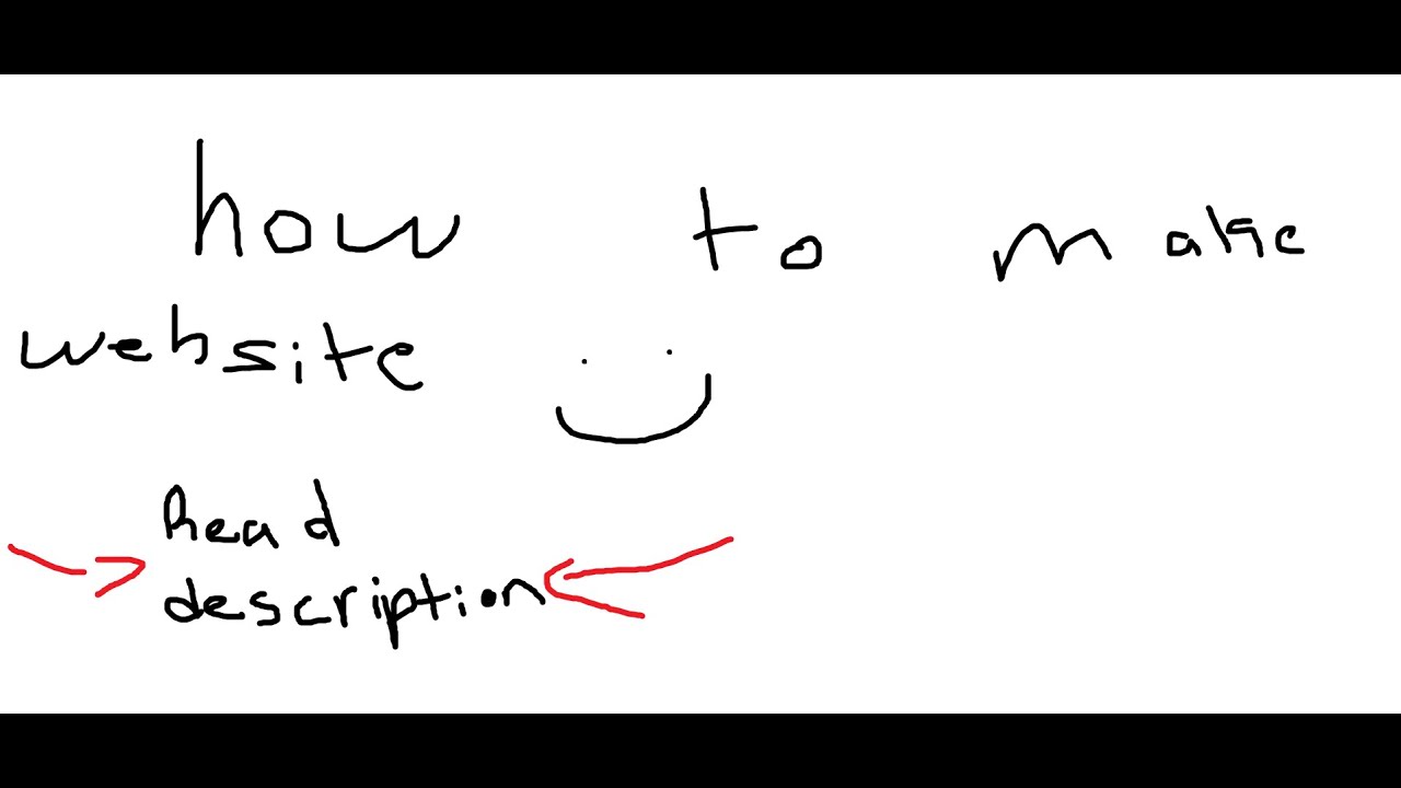 How To Make Your Own Website YouTube How To Make Your Own Website YouTube
