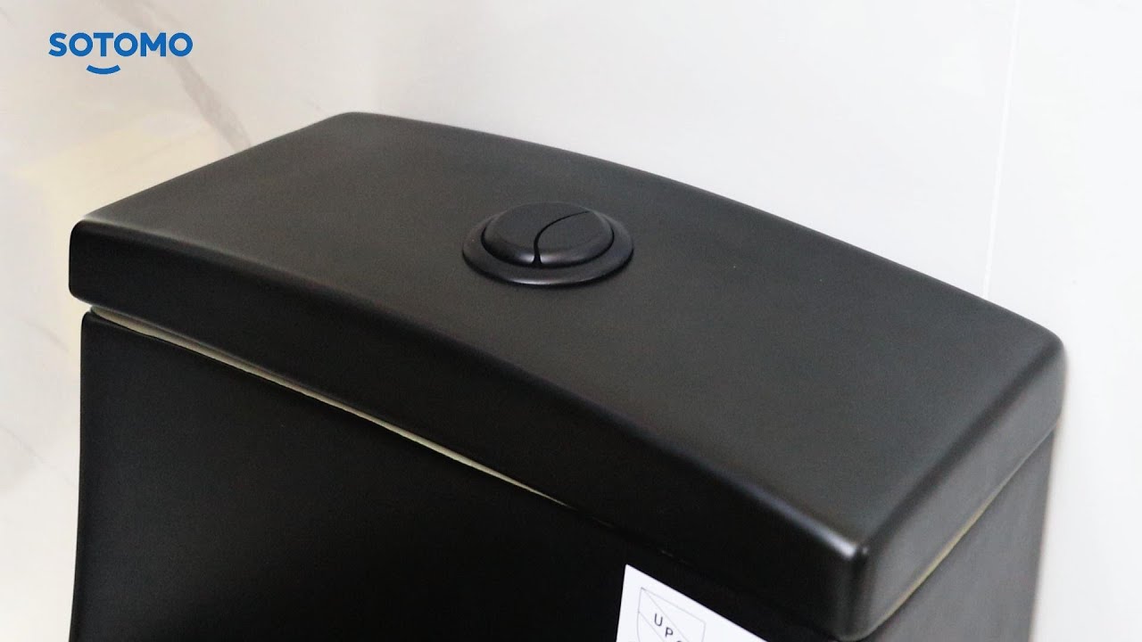 SOTOMO One Piece Toilet Flush Button Replacement Video - YouTube