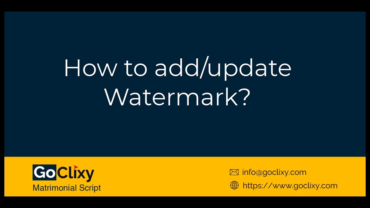 Initial Configurations - GoClixy Matrimonial Script - YouTube
