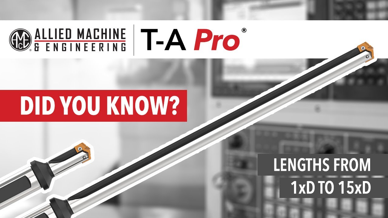 Did You Know T-A Pro® drill bodies are offered from 1xD to 15xD? - YouTube